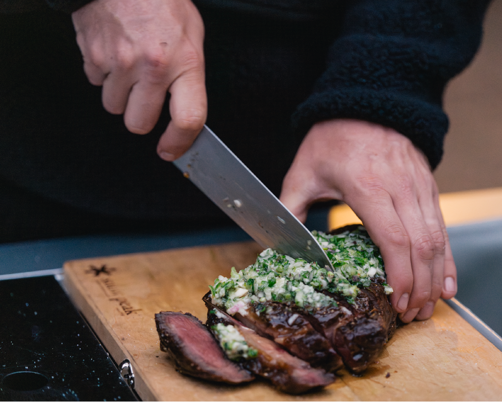 Ribeye with Spring-Compound Butter | Snow Peak