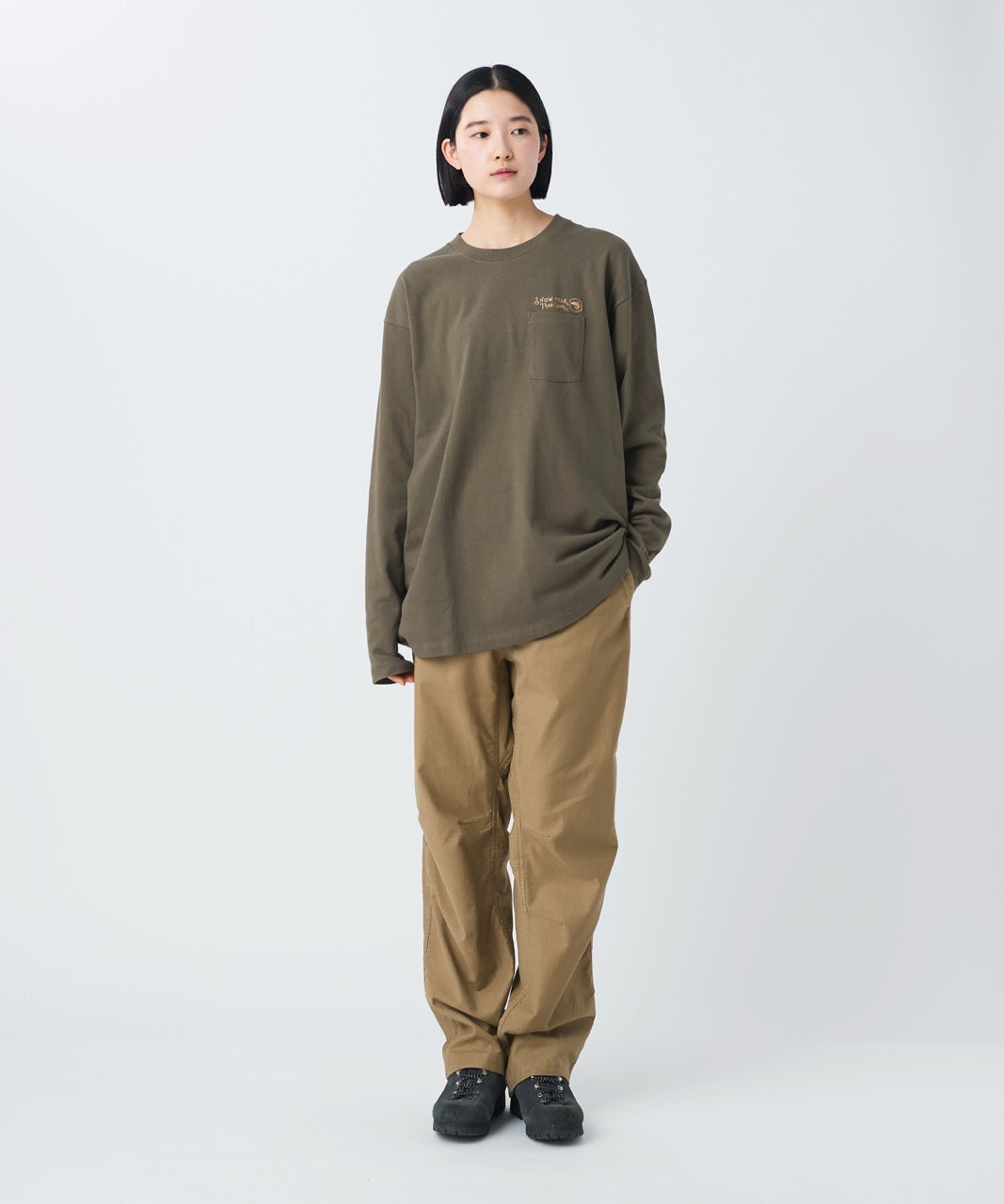 Trad Label Pocket L/S Heavy T-Shirt | Snow Peak