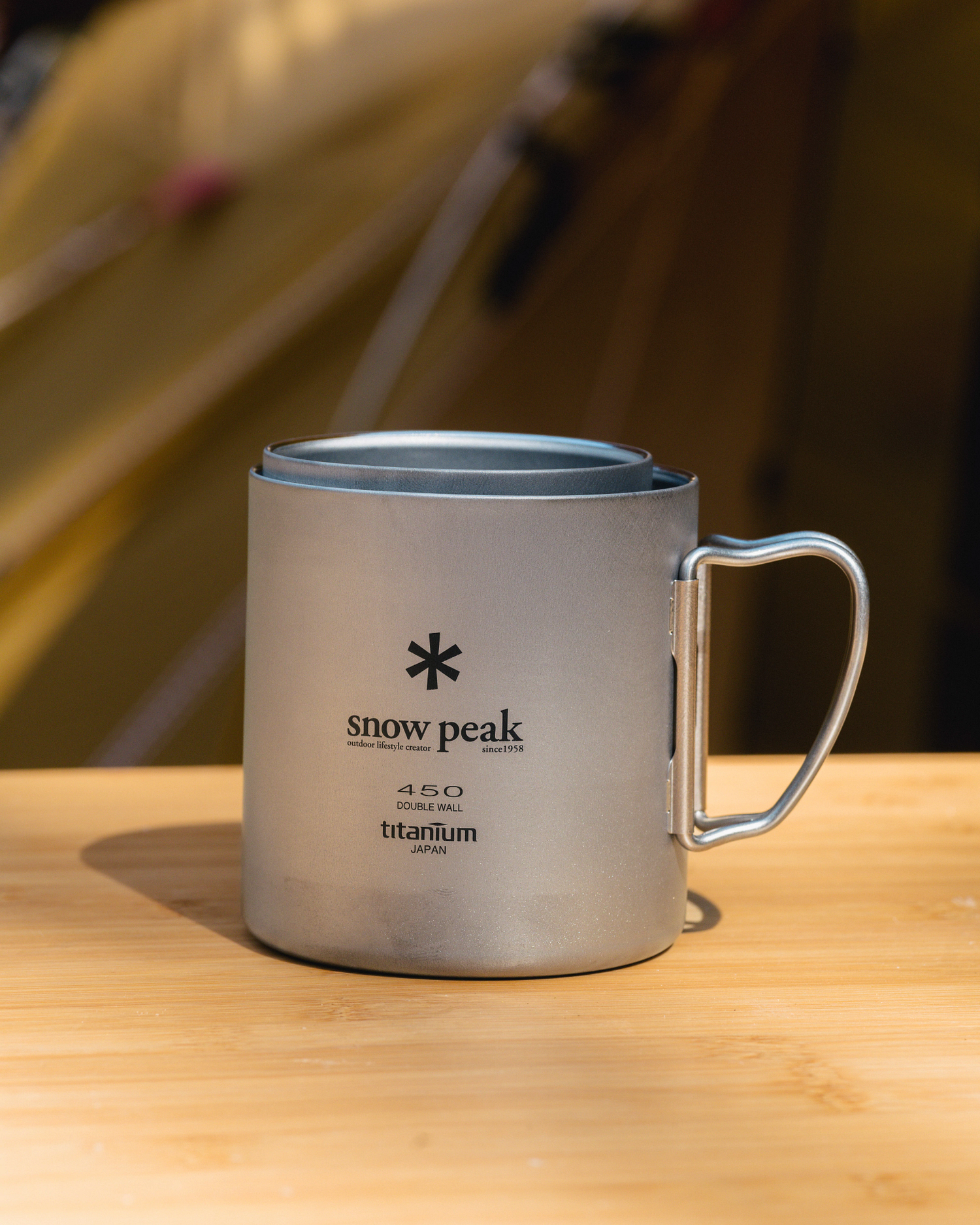 Ti-Double 450 Mug - Ultralight Titanium Camping Cup | Snow Peak