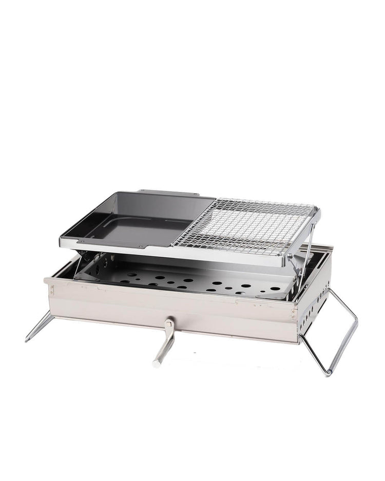 Double Unit BBQ Box - Iron Grill Table - Snow Peak | Snow Peak